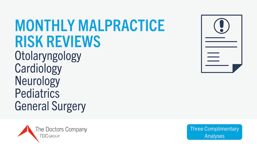 2026 Malpractice Risk Reviews By Specialty
